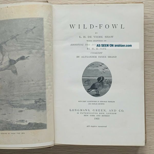 FUR FEATHER & FIN SERIES WILD FOWL 1905 FIRST EDITION | #47225283