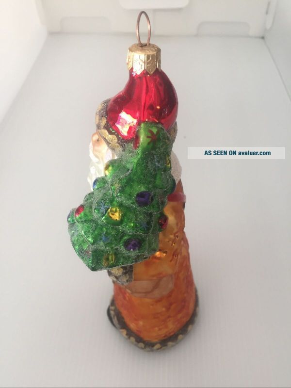 CHRISTOPHER RADKO Glass ORNAMENT Santa Claus Christmas Tree Vintage ...