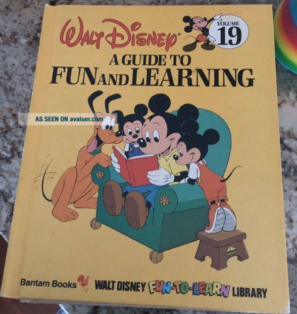 Vintage Walt Disney Fun To Learn Library Volumes 1 - 19 Bantam Books ...