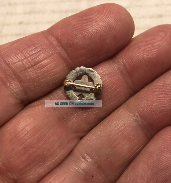 Vintage 14K White Gold Masonic OES Order Of The Eastern Star Pin 1. 1 ...
