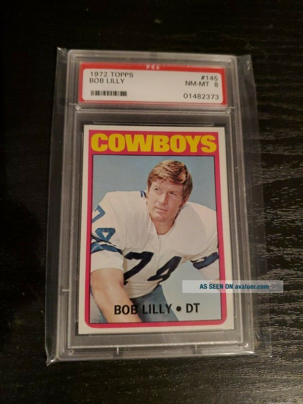 1972 Topps 145 Bob Lilly Dallas Cowboys Vintage Football Card PSA 8 ...