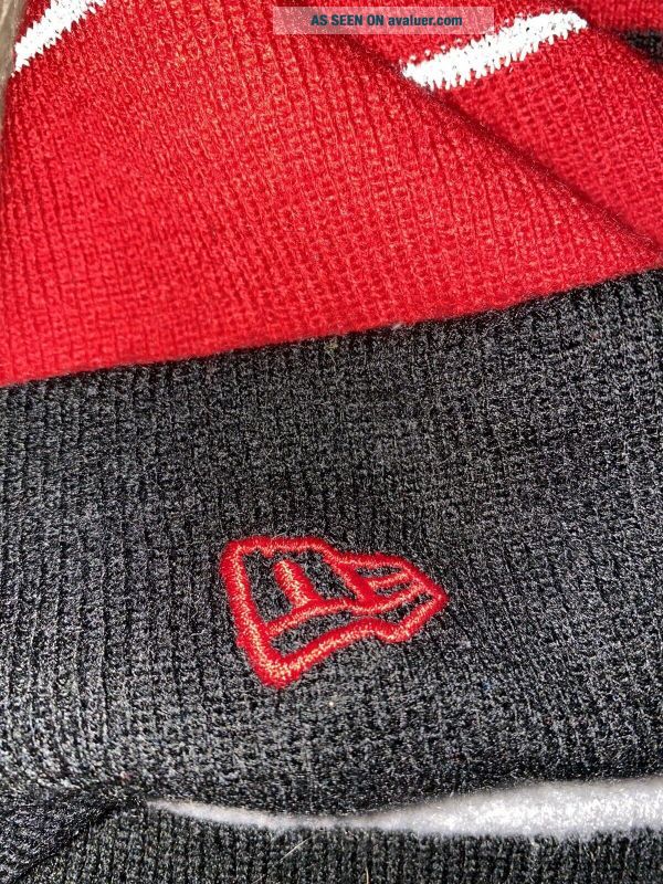 San Francisco 49ers Forty Niners NFL Pom Beanie Hat Era - Red / Black ...
