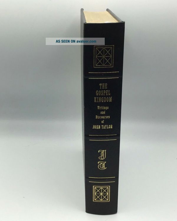 The Gospel Kingdom Writings Of John Taylor LDS Mormon Leather Employee ...