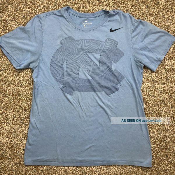 Nike University Of North Carolina Tar Heels T - Shirt Size M Adult Blue ...