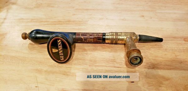 Vintage Guinness Beer Bar Tap Handle Complete With Brass Tap Connection ...