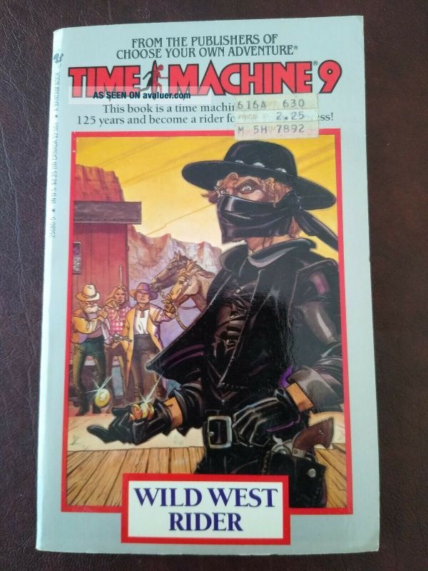 Time Machine 9 Wild West Rider CYOA Choose Your Own Adventure Style ...