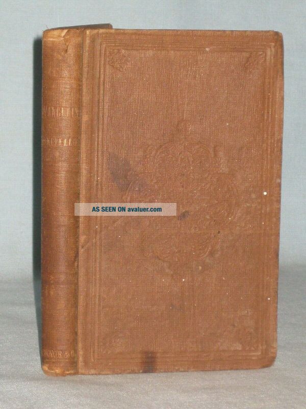 1864 BOOK EVANGELINE A TALE OF ACADIE BY HENRY WADSWORTH LONGFELLOW ...