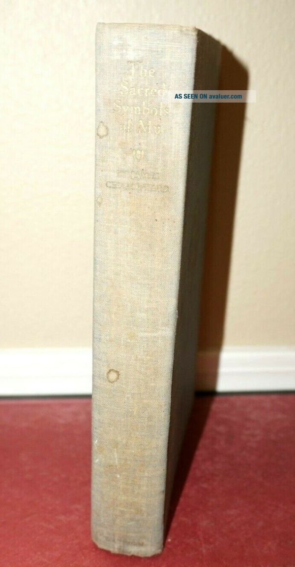 The Sacred Symbols Of Mu By James Churchward 1933 Hardback Vintage Rare ...