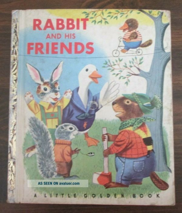 Rabbit And His Friends A Little Golden Book 1953 A Edition Richard ...