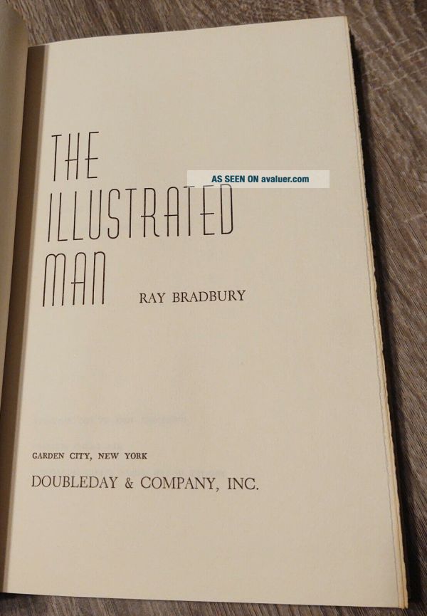 1951 THE ILLUSTRATED MAN By RAY BRADBURY HC DJ BOOK CLUB EDITION ...