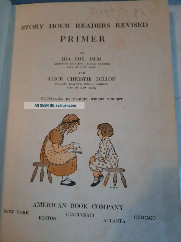 1923 Story Hour Readers Revised Primer Book, Coe And Christie | #47685318