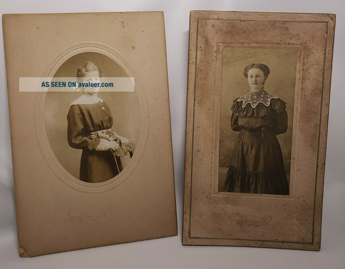 Antique Cabinet Card Photo Victorian Girls BEDFORD, PA Large Cards ...