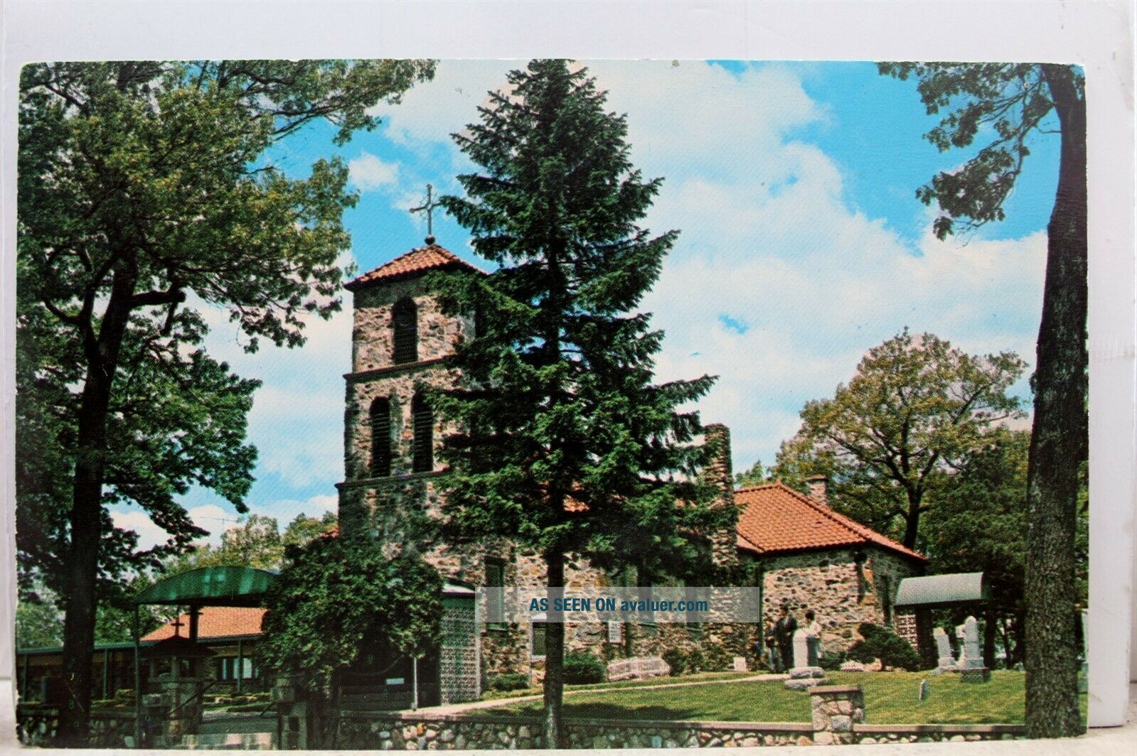 Michigan MI Brooklyn St Joseph Shrine Church Postcard Old Vintage Card ...