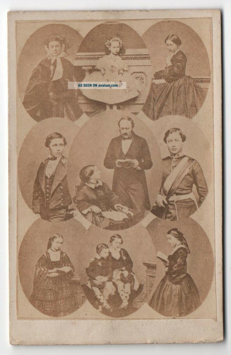 Cdv Photograph, Royal Family Montage Inc Queen Victoria, Albert ...