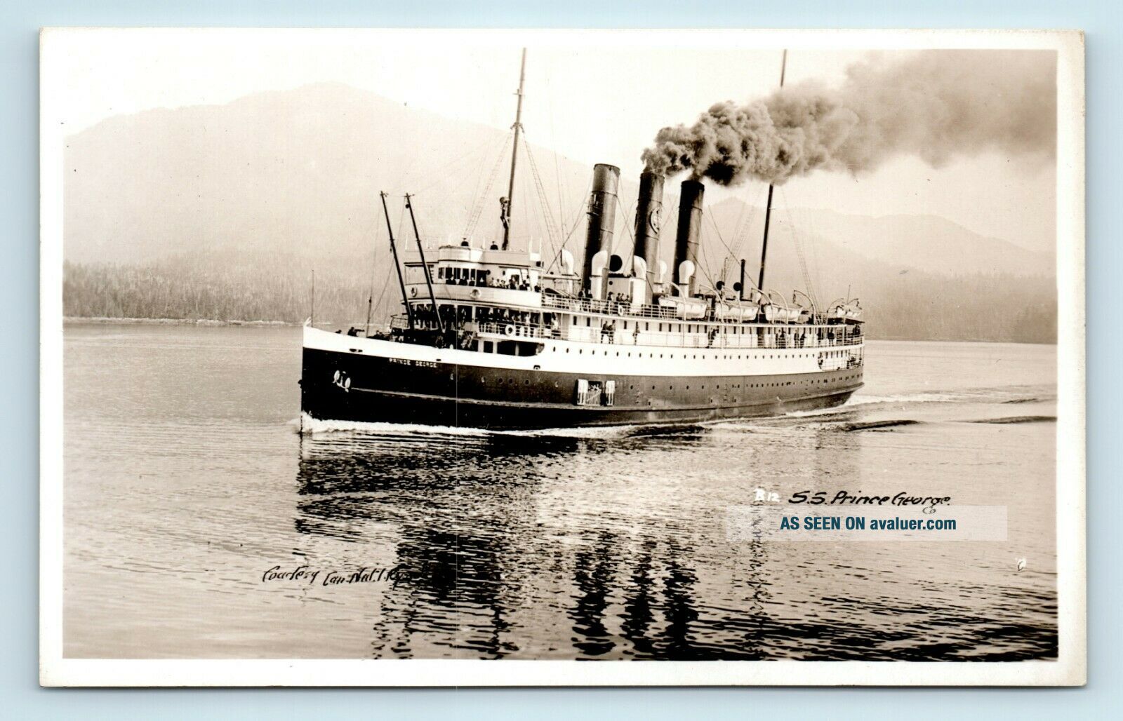 CANADA STEAMSHIP SS PRINCE GEORGE - EARLY VTG PHOTO RPPC | #58808060