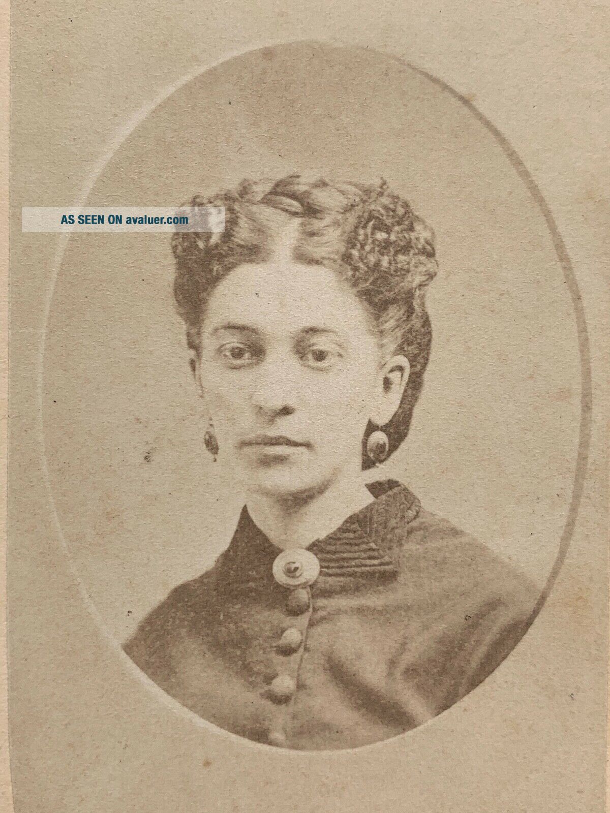 Antique CDV Photo Victorian Era Woman Fort Plain York | #58753235