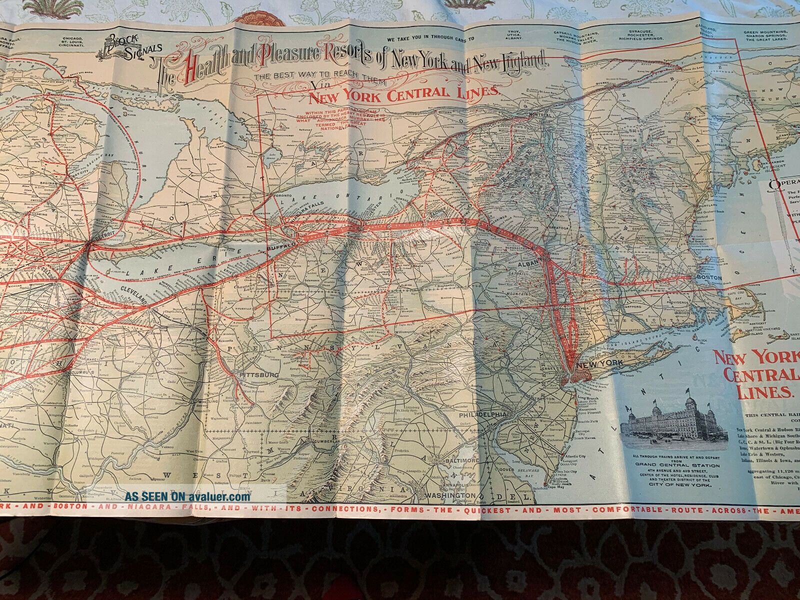1908 America ' S Summer Resorts York Central Lines Large Format System ...