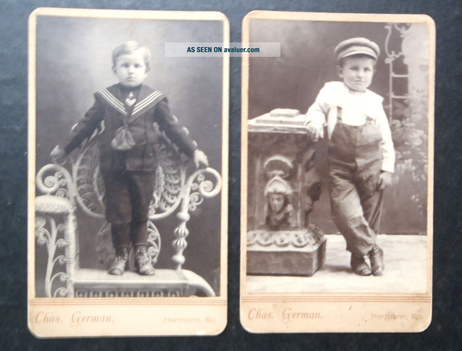 1880s CDV Photo Of Cute Girl In Blue Jean Overalls And School Uniform ...