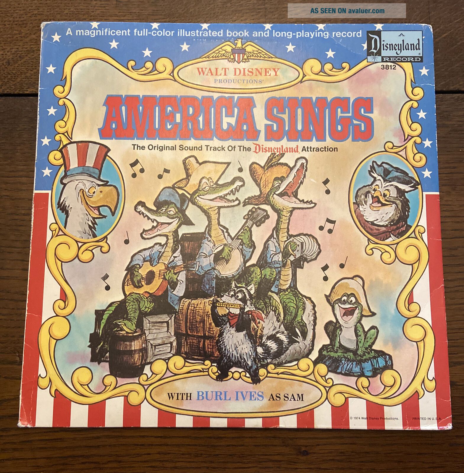Rare Walt Disney America Sings 1974 Vinyl LP Disneyland Booklet Burl ...