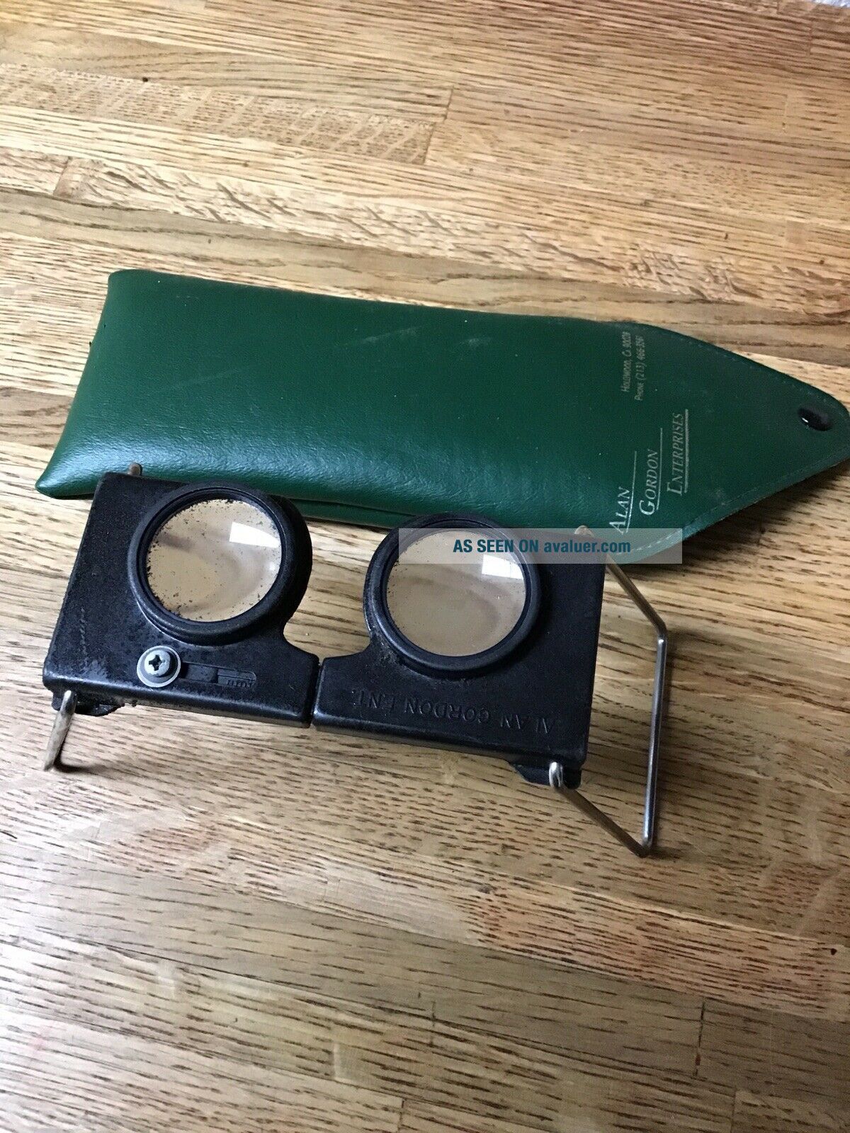 Alan Gordon Inc Stereo Map Or Document Reader In Case Vintage ...