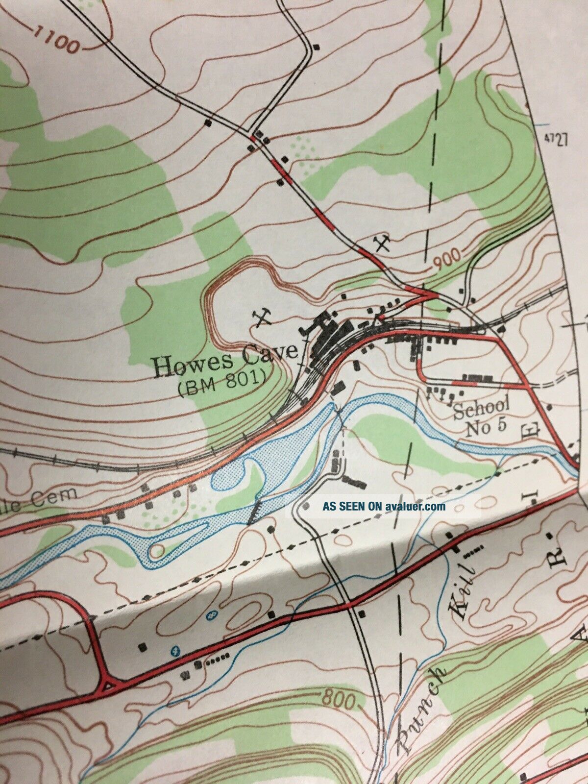 1943 Cobleskill York Vintage Topographical Geological Survey Map Howes ...