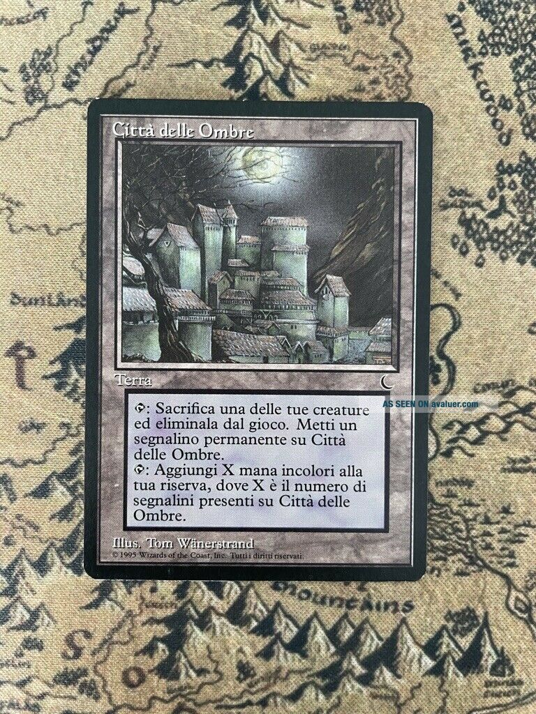 MTG Magic City Of Shadows (The Dark, Italian) NEAR Rare RESERVE LIST ...