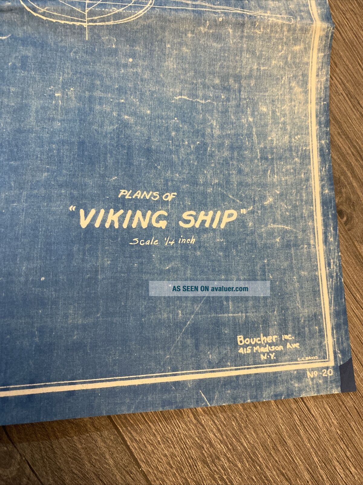 Rare Plans Of Viking Ship Model By Boucher From 1922 | #58933459