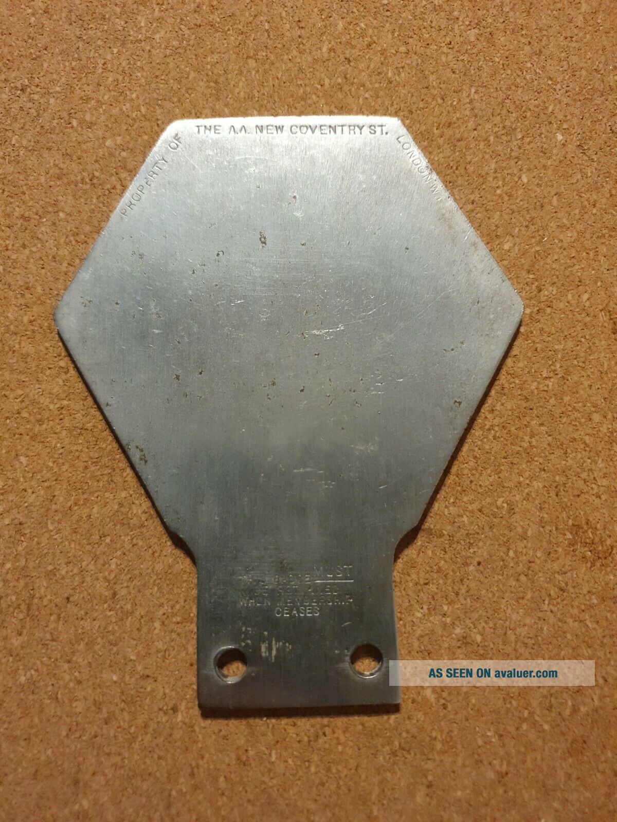 RARE VINTAGE AA CHROME BADGE EMBLEM, No V282879 | #59028118