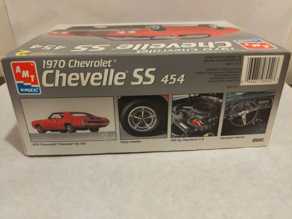 Partially Assembled AMT ERTL 70 Chevelle SS 454 Model Car Kit 8940 1:25 ...