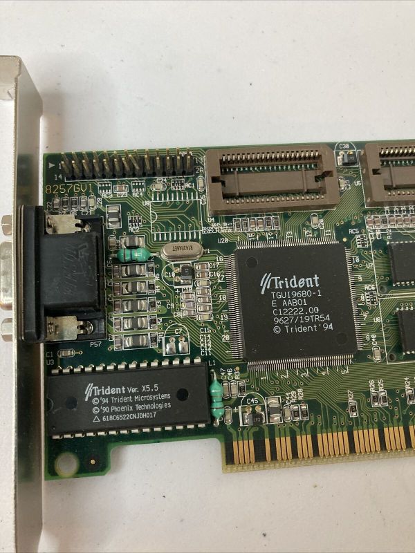 Trident TGUI 9680 PCI 1MB VGA Video Card For DOS Retro Gaming | #59110006