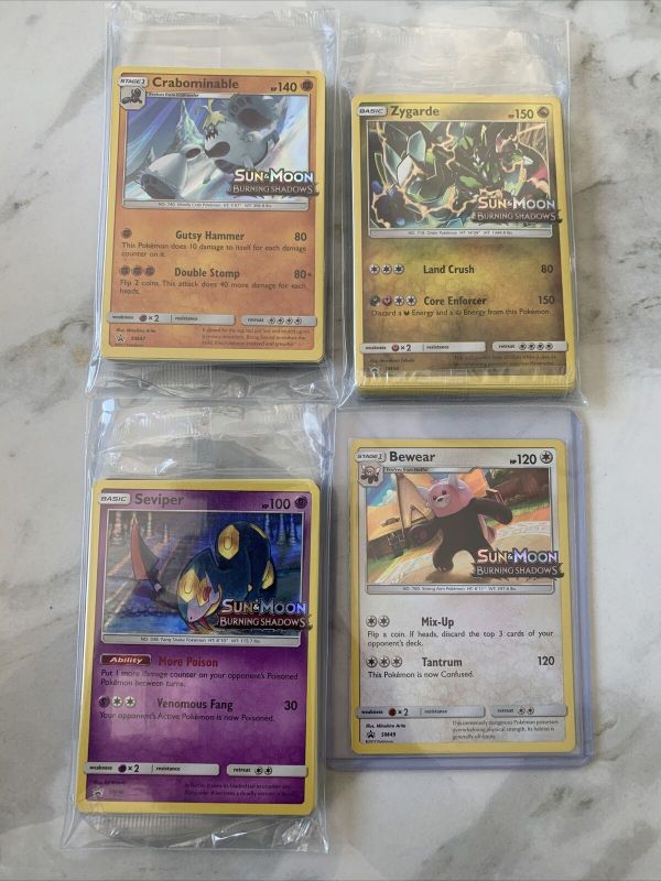 Pokemon TCG - Burning Shadows Prerelease Promos Set (4) - - Sun & Moon ...