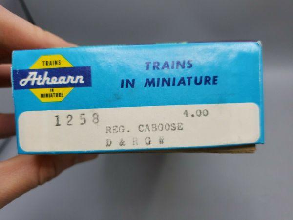 Athearn Rio Grande Main Line Caboose No. 1258 HO Scale Railroad Train ...