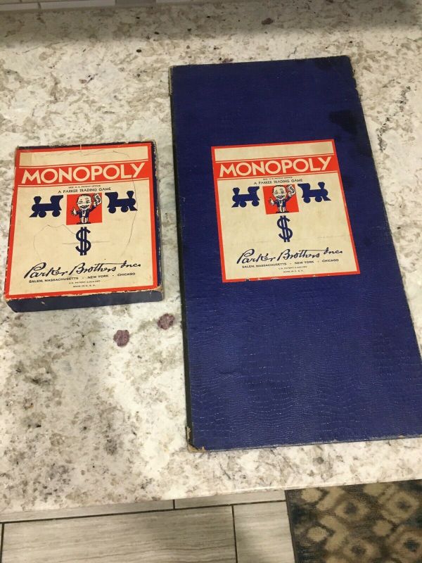 1936 Antique Vintage Monopoly Canadian First Edition Board Game Parker ...