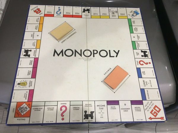 1936 Antique Vintage Monopoly Canadian First Edition Board Game Parker ...