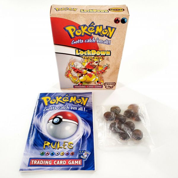 Pokemon Fossil LockDown Theme Deck Box, Stones, Rule Book Only NO CARDS ...