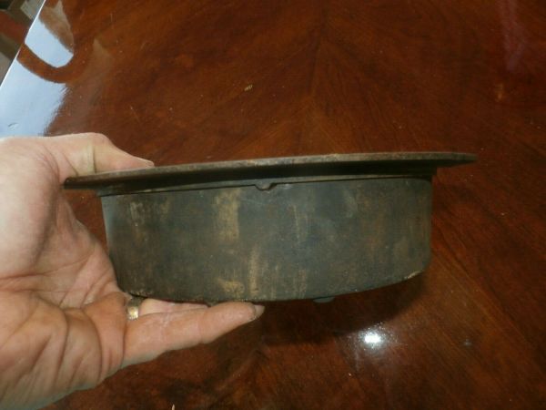 Antique Cast Iron Floor Grate Heat Register Vent Simonds Mfg Co Round ...