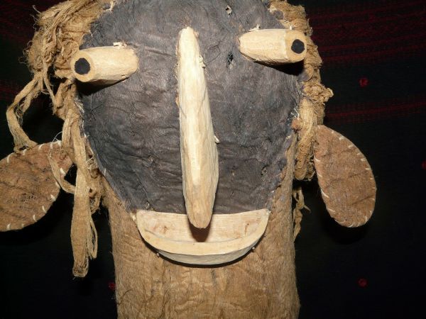 CEREMONIAL TIKUNA BRAZIL AMAZON INDIAN YURUPARY FOREST OGRE SUIT/MASK ...