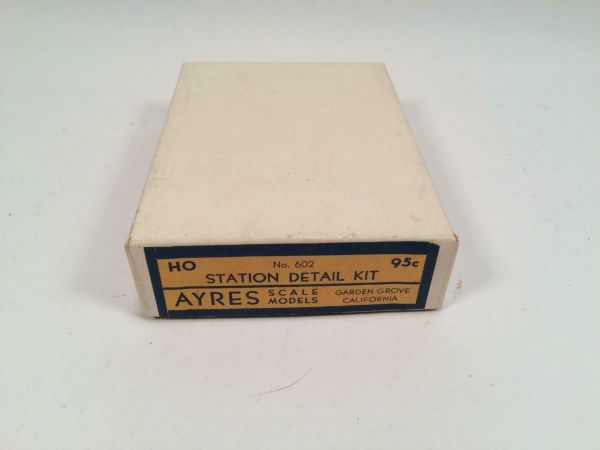 HO SCALE AYRES PASSENGER STATION INTERIOR DETAIL WOOD CRAFTSMAN KIT NO ...