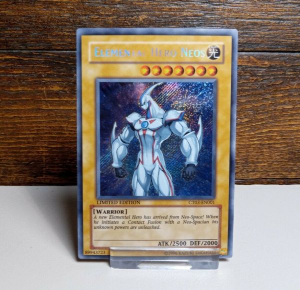 Yugioh Elemental HERO Neos Secret Rare CT03 - EN001 Limited Edition NM ...