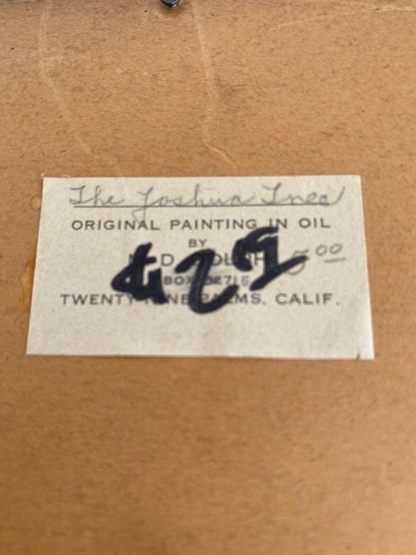 MARIE DOROTHY DOLPH - JOSHUA TREE PAINTING - VINTAGE - AMERICAN CLASSIC ...