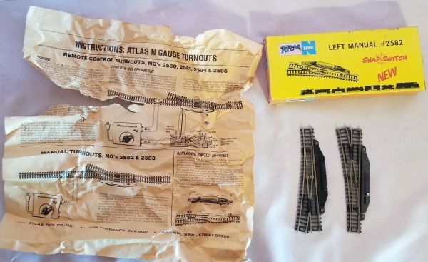 Vintage N Gauge Right And Left Remote Snap Switch Atlas Tool Co 2582 ...