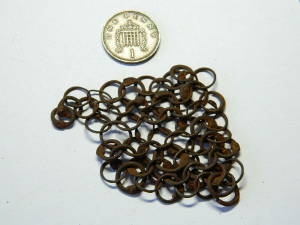 Un Researched Medieval Iron Chain Mail River Thames Armour Detecting ...