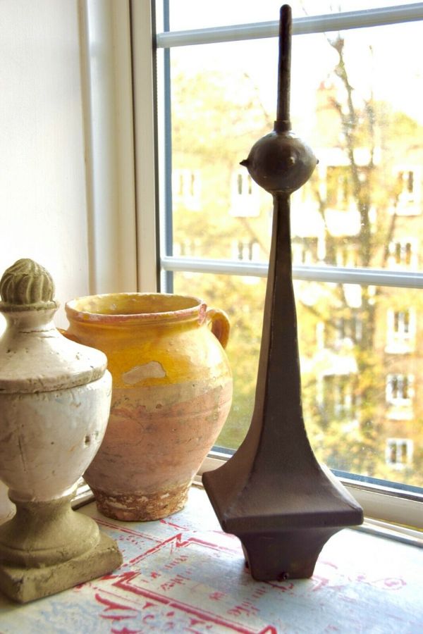 VINTAGE FRENCH METAL ROOF TOP FINIAL SPIRE - VINTAGE ARCHITECTURAL ROOF ...