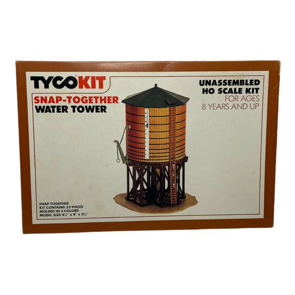 TYCO KIT HO SCALE SNAP - TOGETHER WATER TOWER 7769 RAILROAD TRAIN ...