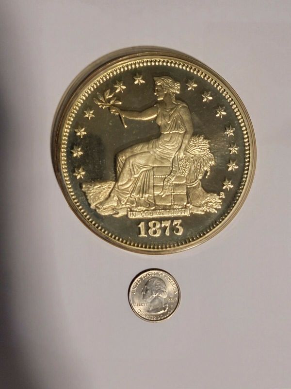 Rare One Troy Pound Silver Trade Dollar | #59500947