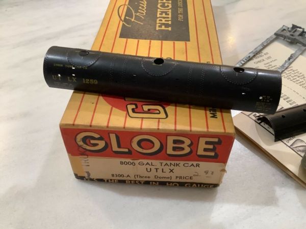 Vintage 1950s GLOBE MODELS HO Scale UTLX Tank Car NOS Kit | #59584133
