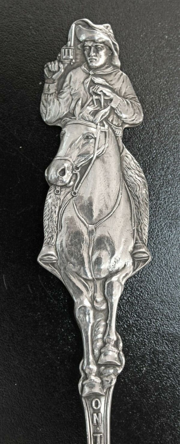 Watson Sterling Souvenir Spoon Figural Cowboy On The Range Dallas Texas ...