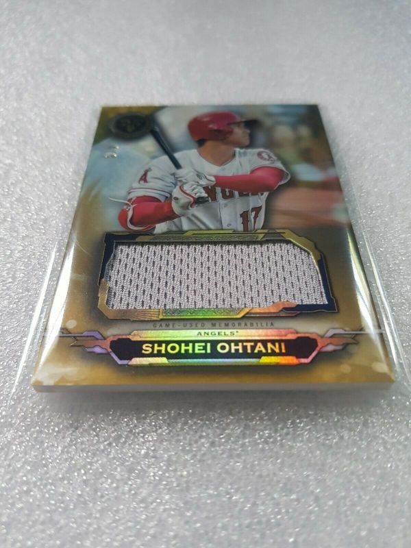 2019 Topps Triple Threads Single Jumbo Relic Patch Gold /9 Shohei ...