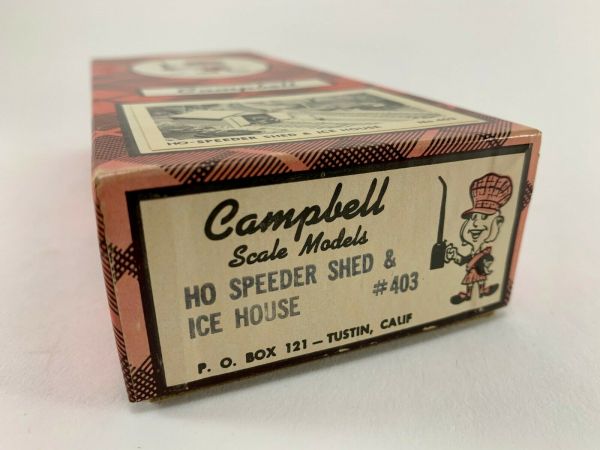 Campbell Scale Models HO Scale Speeder Shed And Ice House Wooden Kit ...