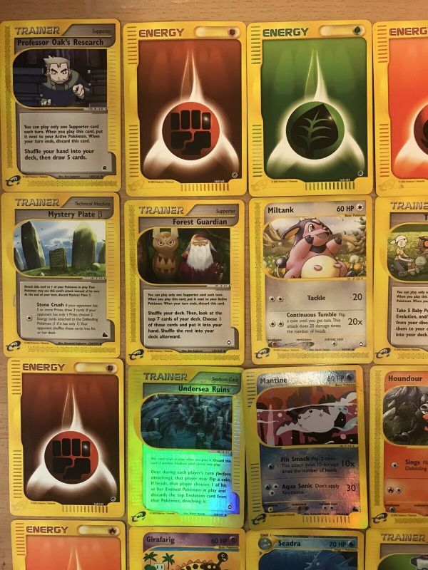 Aquapolis Pokemon Card Bundle E Series Reverse Holos And More 24 Cards ...